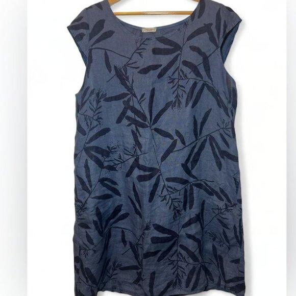 Lungo L'arno | Dresses | Lungo Larno Linen Dress Bamboo Print | Poshmark